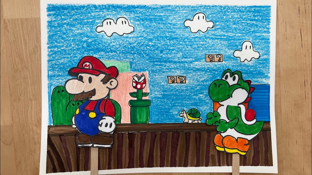 Video game craft sticks puppets - YouTube