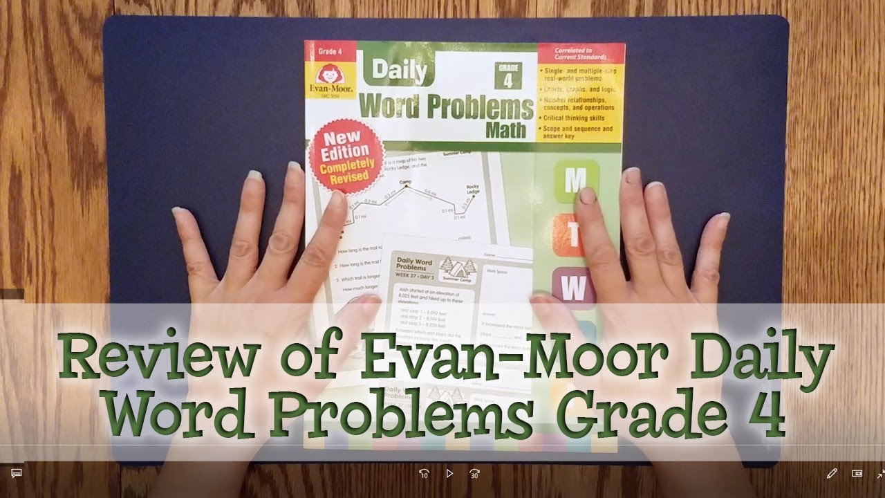 Evan Moor Daily Word Problems Math Grade 4 Homeschool Math 4th Grade evan-moor-daily-word-problems-math-grade-4-homeschool-math-4th-grade