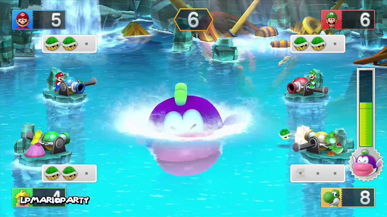 Mario Party 10 Minigame: Mega Cheep Chomp’s Shell Shock (DE: Mega-Happ ...