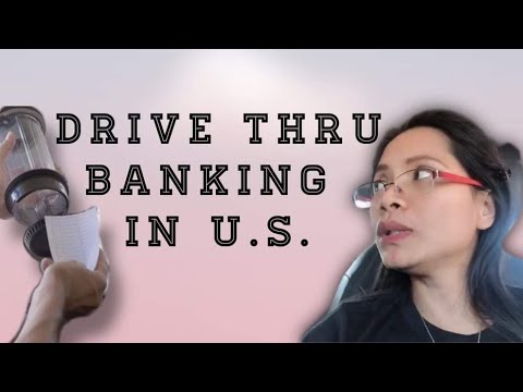 Drive thru banking in US - YouTube