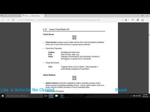 Properties of the several controls in visual basic 6.0 - YouTube