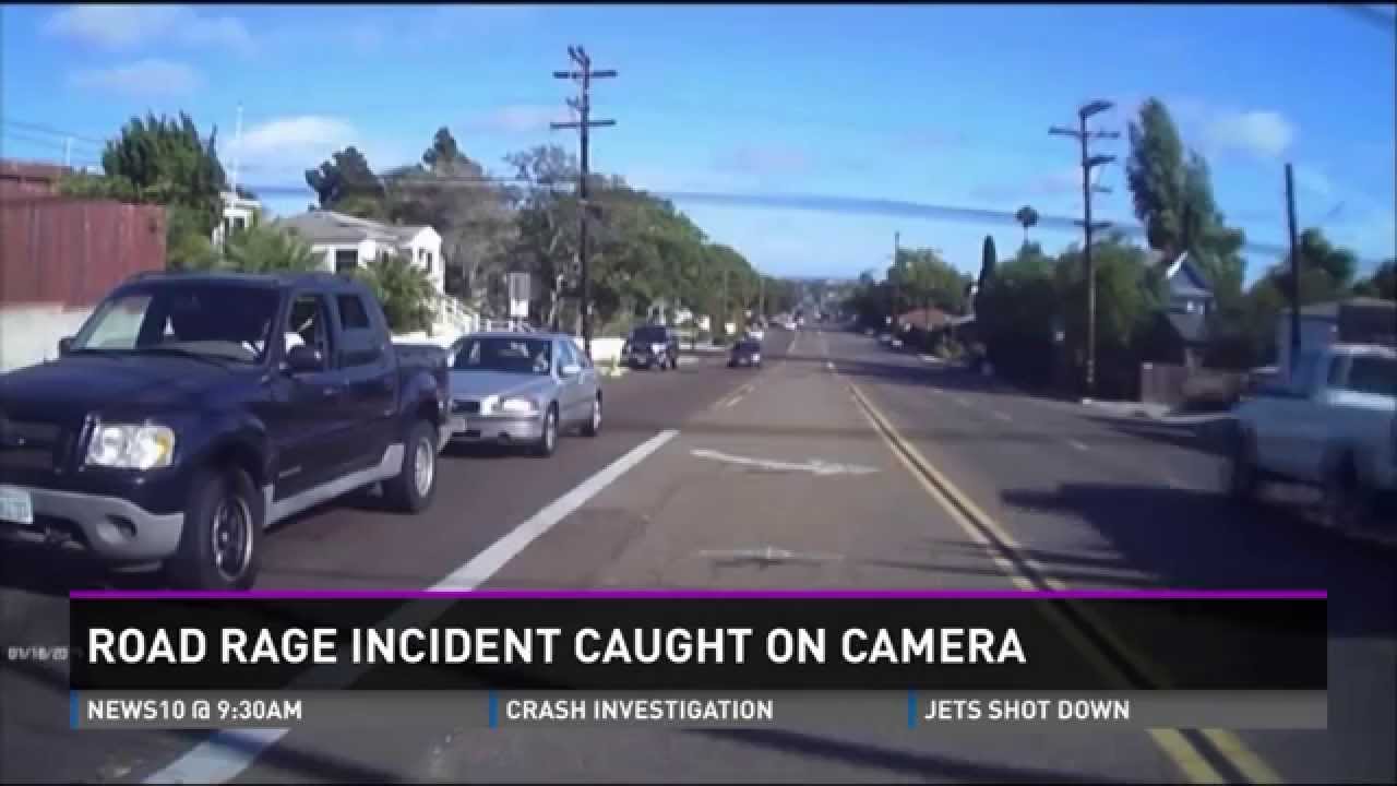 California road rage incident caught on tape - YouTube