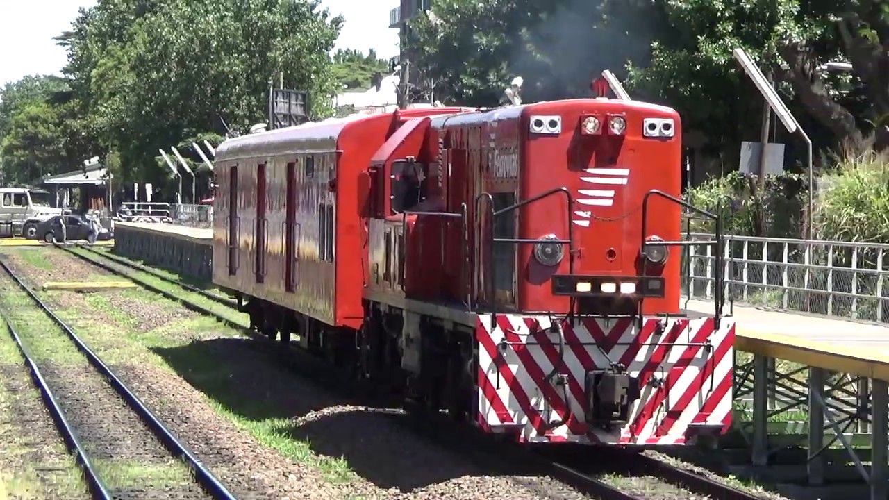 Ferrovías - Tren recaudador con GE U10B 1514 a los bocinazos por ...