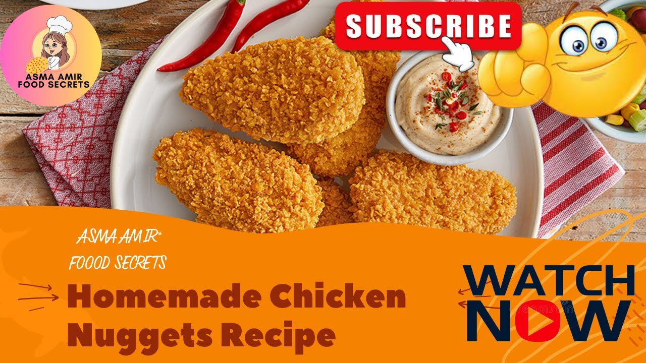 Homemade Chicken Nuggets Recipe | How To Make Crispy Nuggets for kids ...