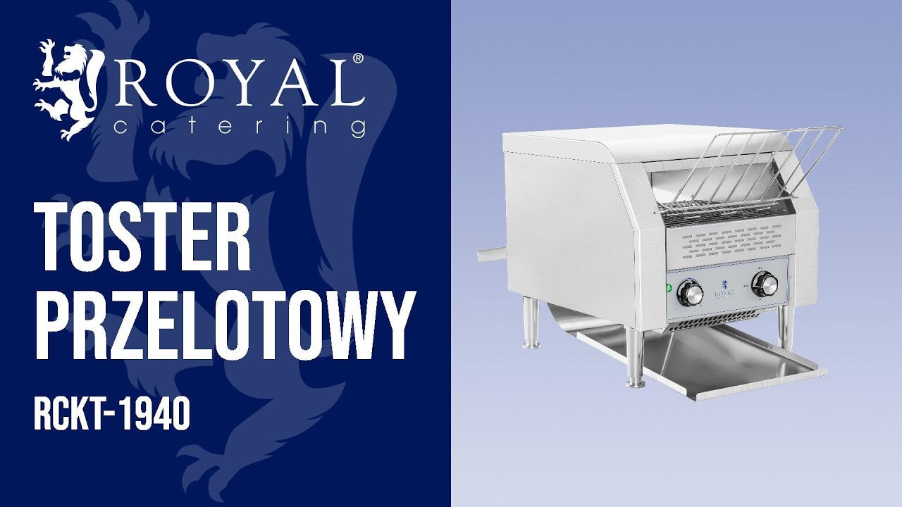 Toster przelotowy Royal Catering RCKT-1940 | Prezentacja produktu ...