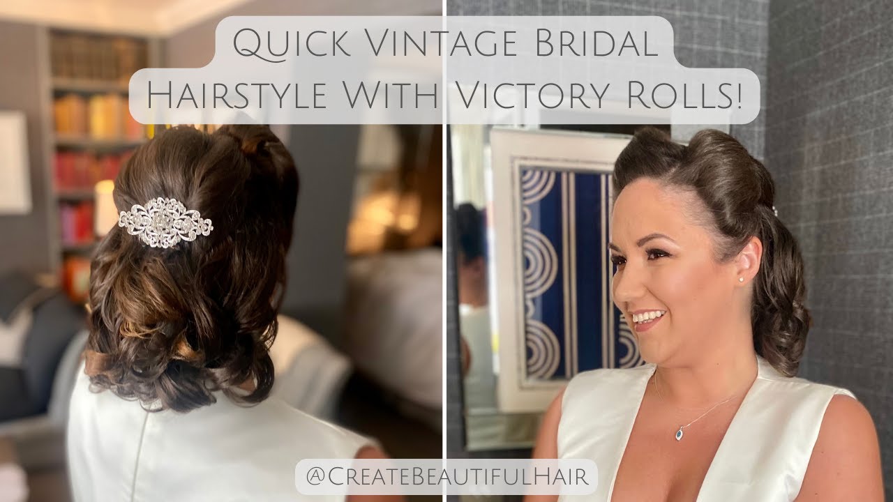 Live with Pam - Beautiful Modern Vintage Bridal Hairstyle with Victory ...