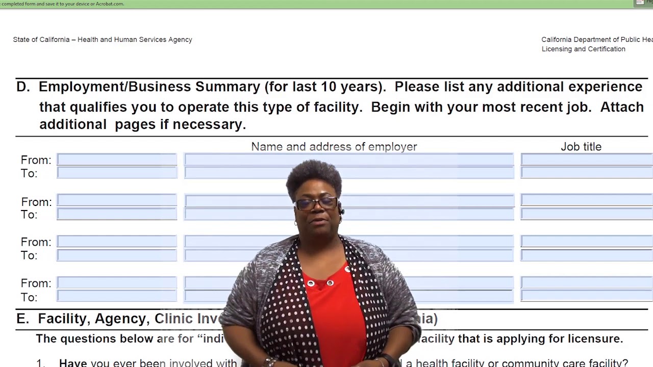 Applicant Individual Information Form HS 215A YouTube