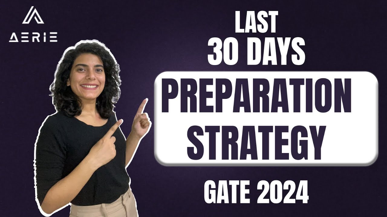 Last 30 days Strategy for GATE 2024 Exam | Gate Architecture Preparation - YouTube
