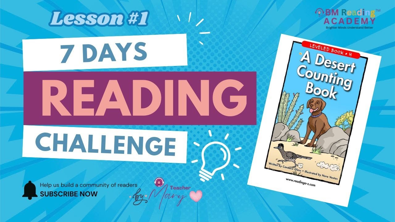 A Desert Counting Book | BM 7 DAYS READING CHALLENGE | Lesson #1 - YouTube