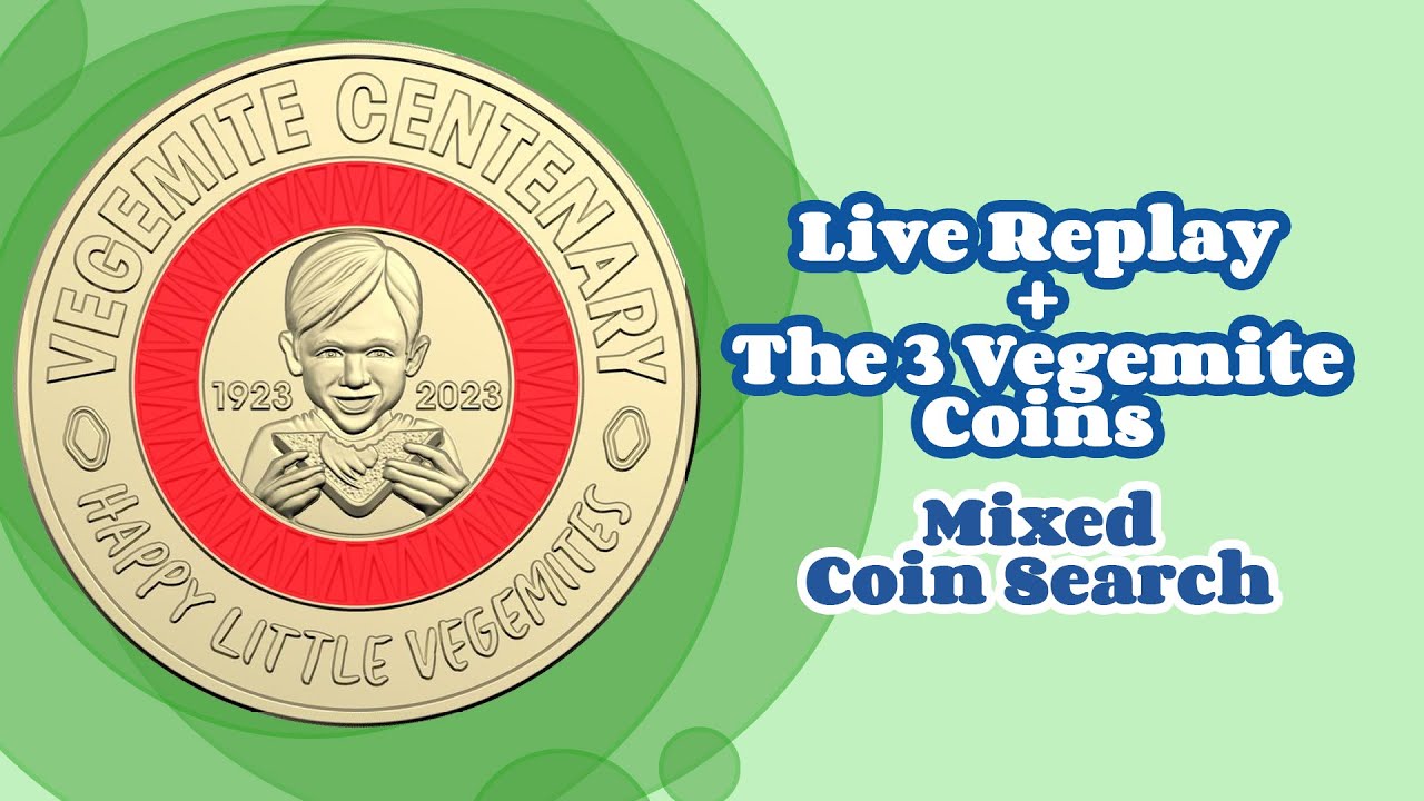 Live Replay + The 3 Vegemite Coins (Mixed Coin Search) - YouTube