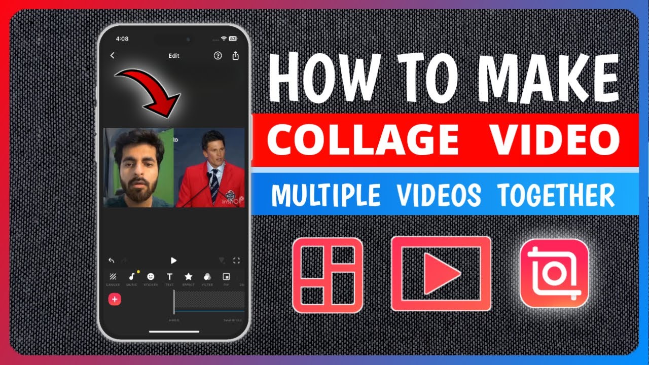 How to Make Video Collage on InShot App - YouTube