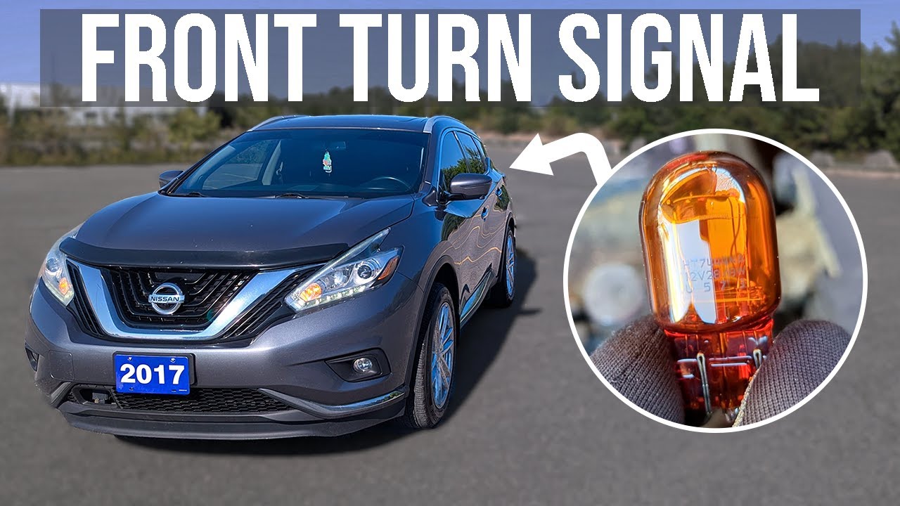 How to Replace Front Turn Signal Bulb - Nissan Murano (2015-2024) - YouTube