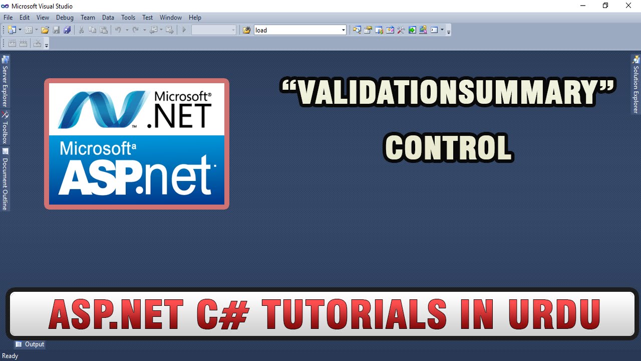 ASP NET C# Tutorial In Urdu - "ValidationSummary" Control - YouTube