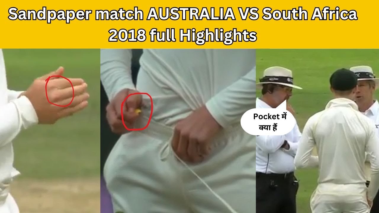 🔴Sandpaper Test Match | Australia vs South Africa 3rd test match 2018 ...