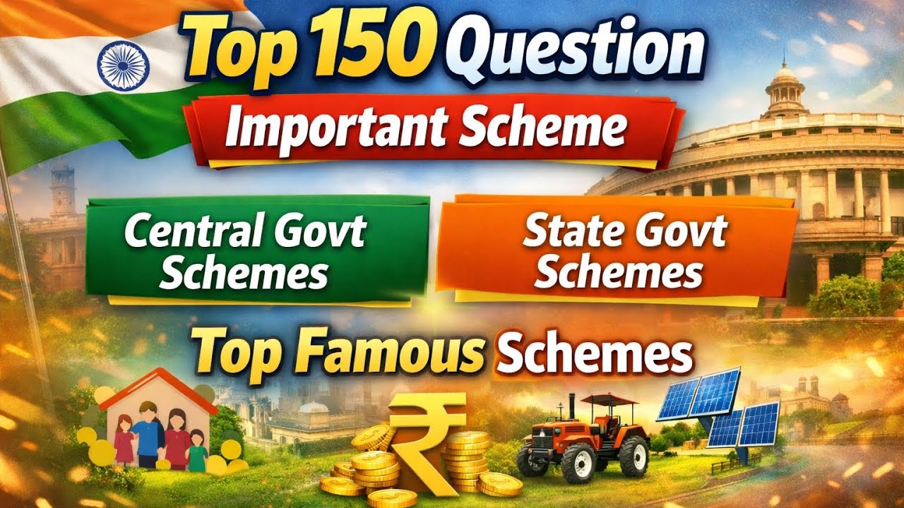 Top 150 Important Government Schemes | 2000 to 2025 | PM & State Yojana ...