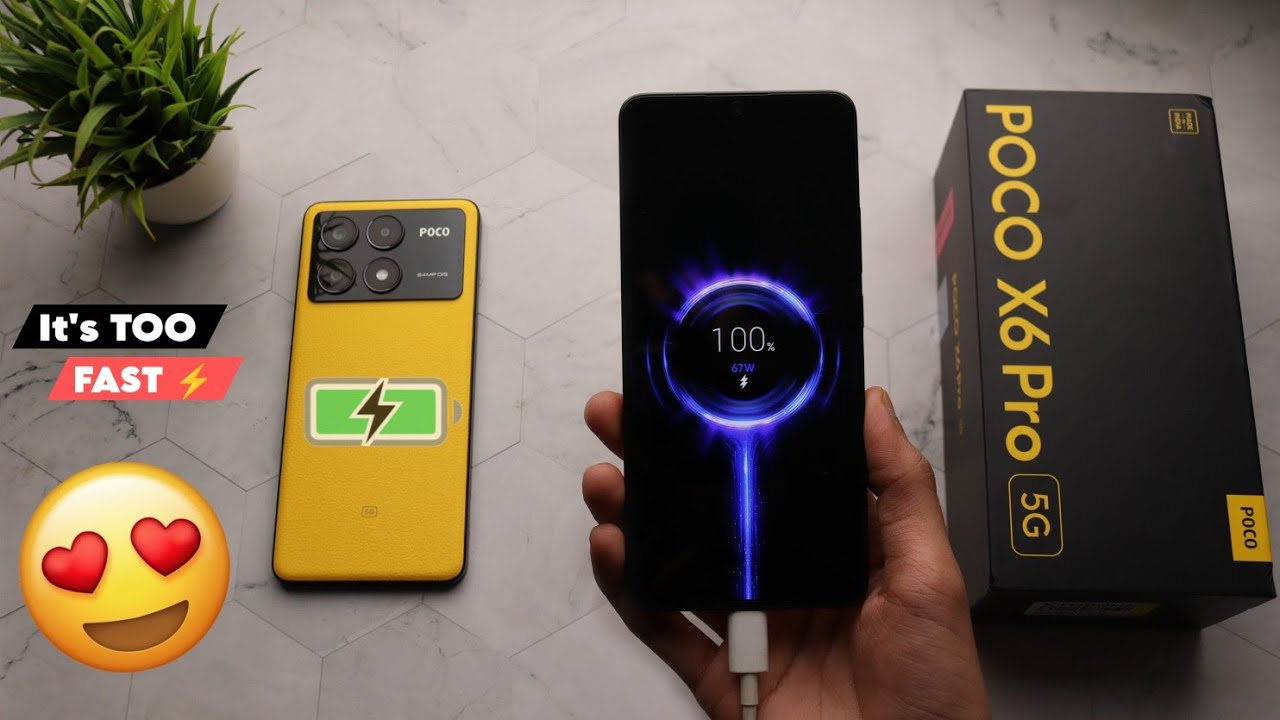 POCO X6 Pro Charging Test 5000mAh Battery🔋With 67W Charger - YouTube
