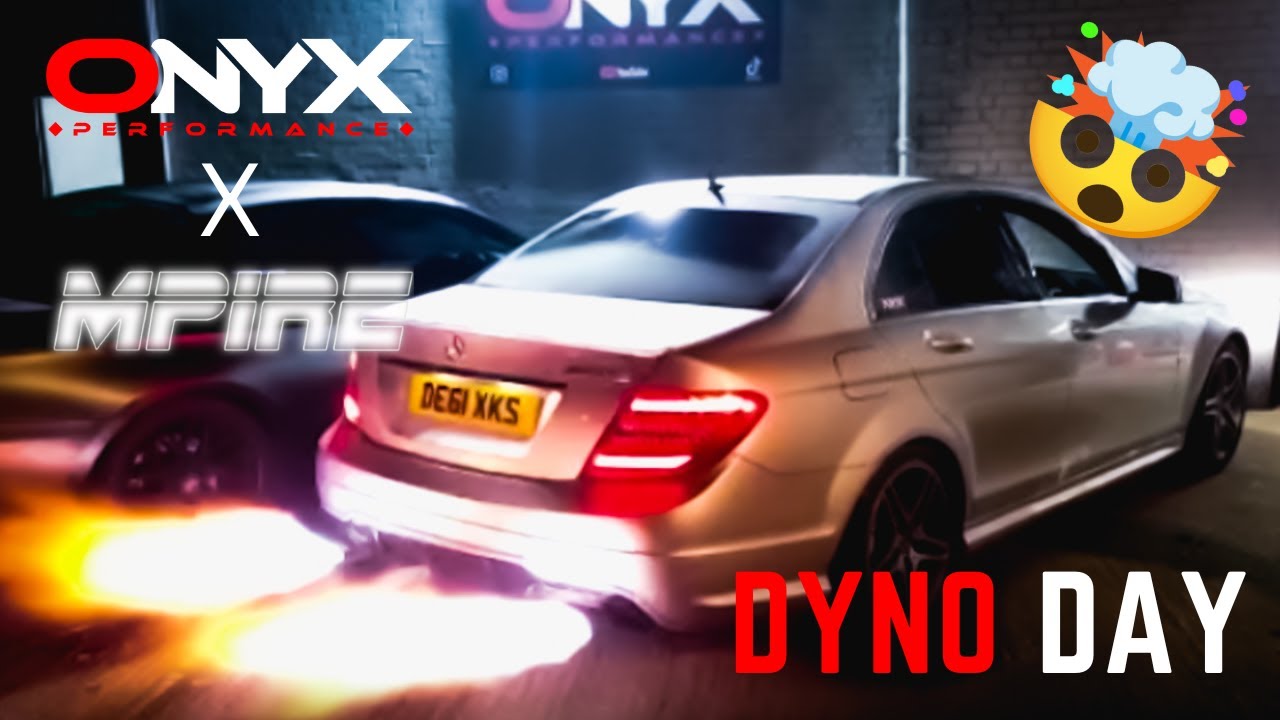Mpire X Onyx Performance Dyno Day - INSANE C63 FLAME THROWER #sendit - YouTube