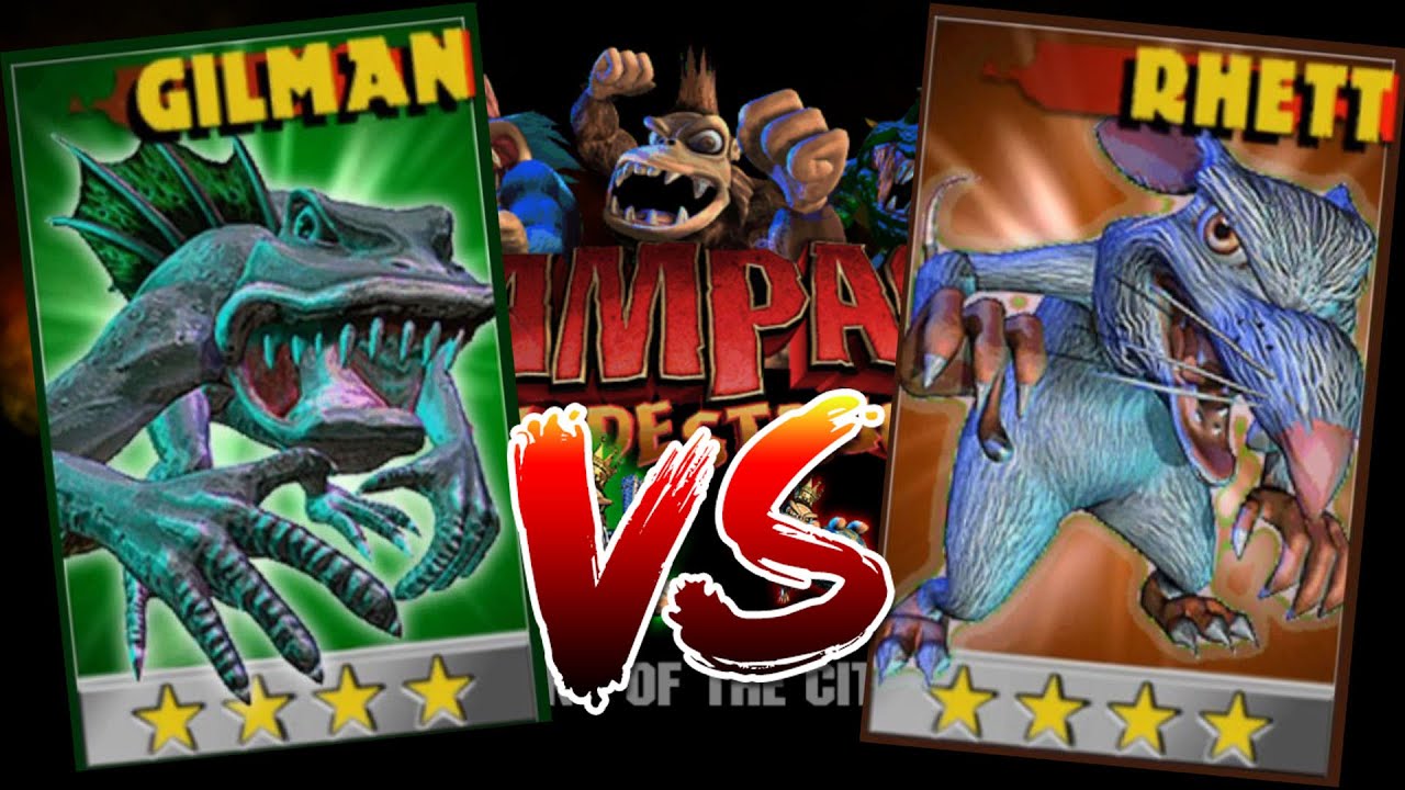 Rampage Total Destruction (PS2) | Gilman Vs Rhett | Retro Game - YouTube