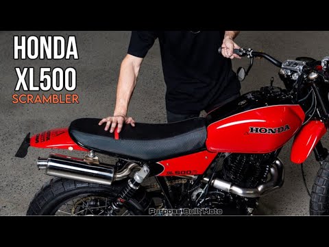 Honda XL 500 Custom SCRAMBLER/TRACKER by Purpose Built Moto - YouTube