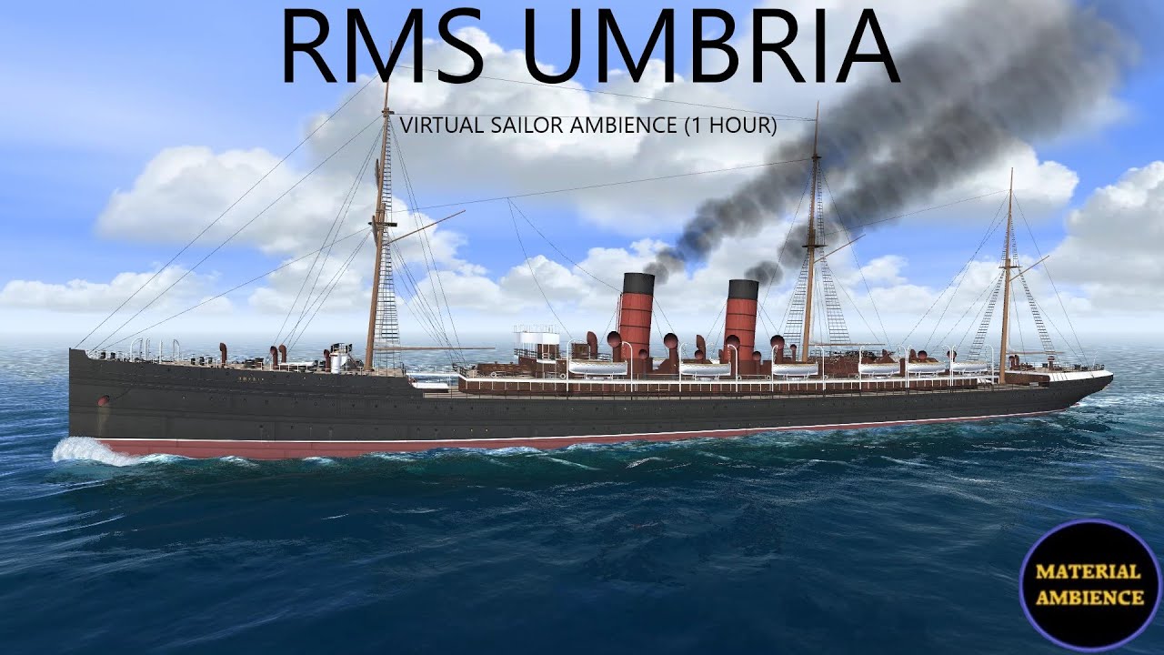 Ocean Liner Ambience - RMS Umbria on a Clear Afternoon (1 Hour) - YouTube