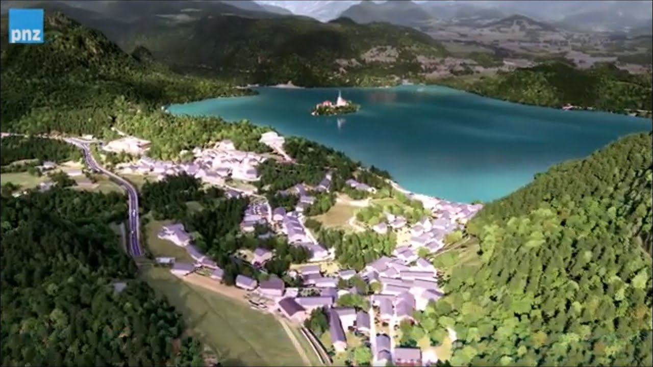 Južna razbremenilna cesta Bled, optimizacija Mlino - Pristava - YouTube