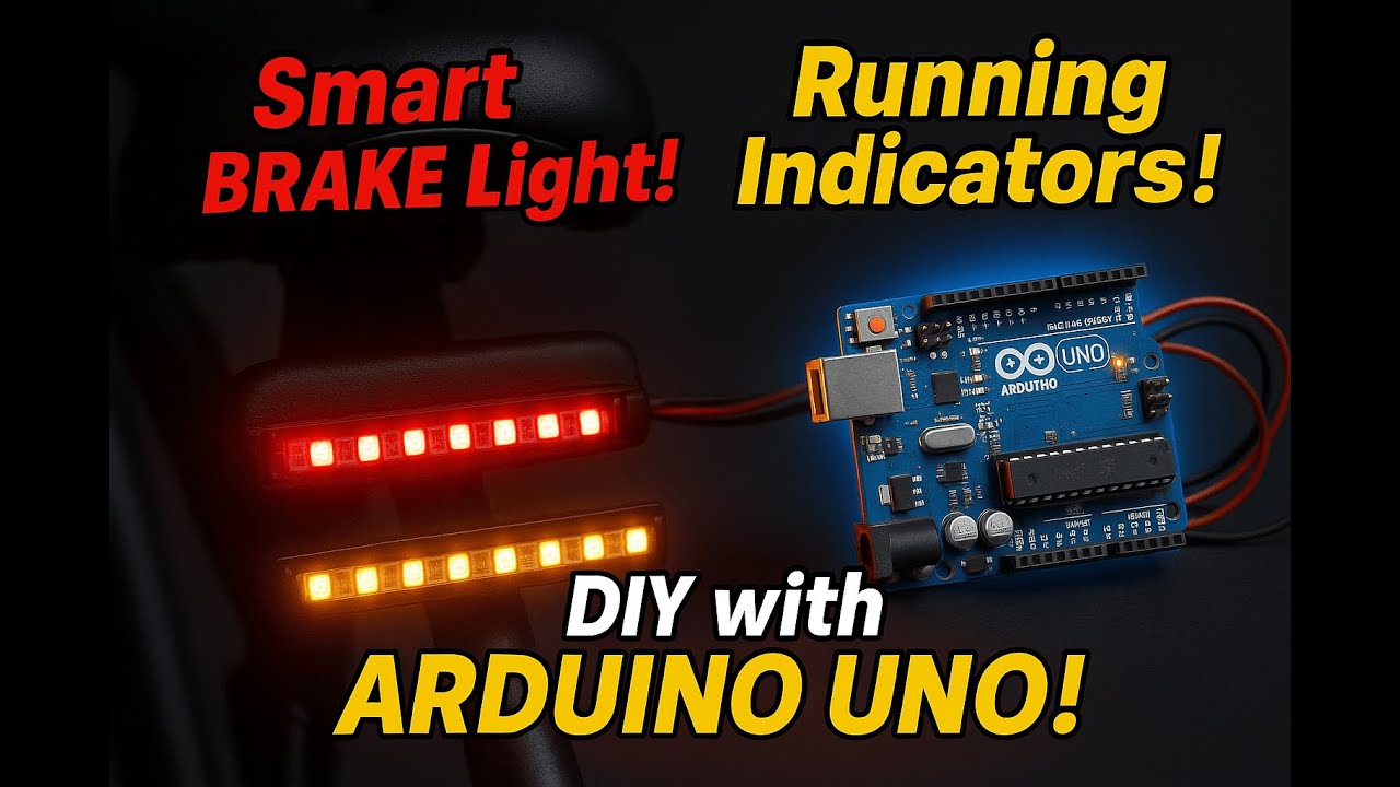 Easy DIY Running Indicators + Brake Light with ARDUINO! - YouTube