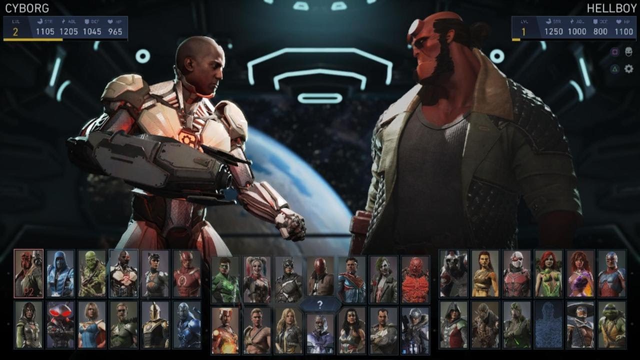 Cyborg vs hellboy Injustice 2 - YouTube