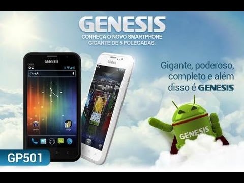 Unboxing Celular Smartphone GENESIS GP-501 Dual SIM com Android 4.0 ...