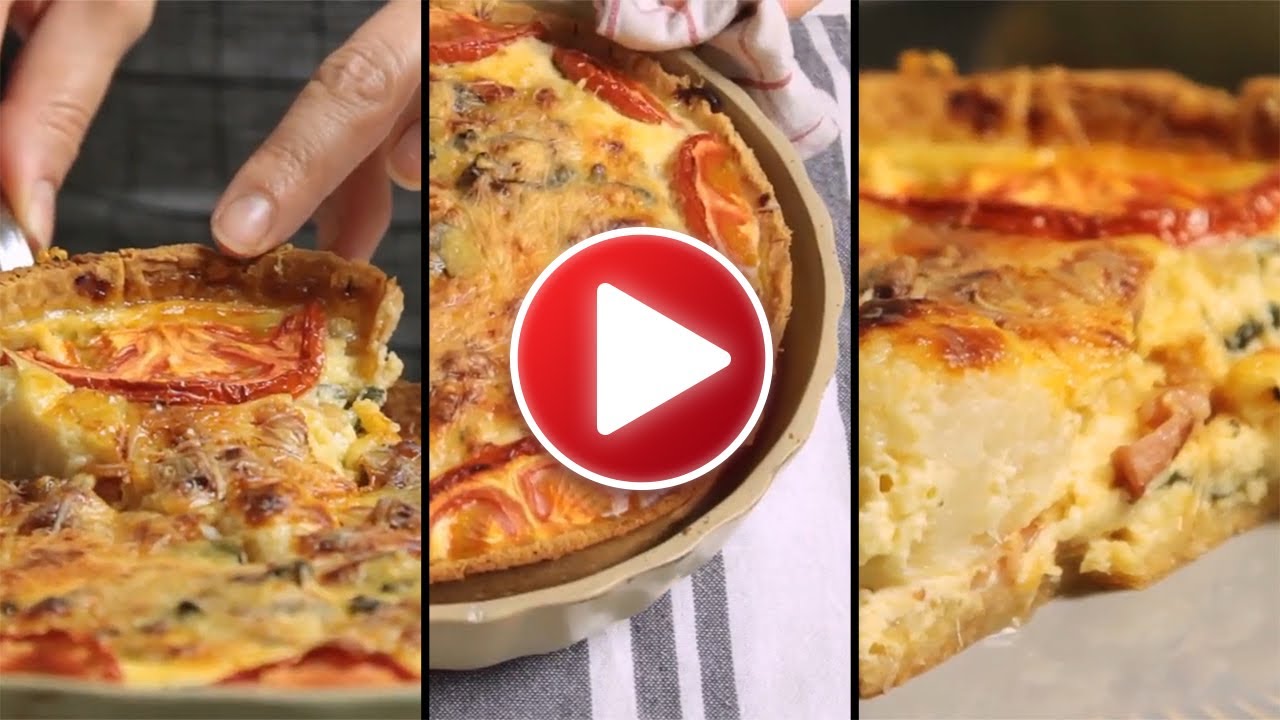 Home cooking quiche recipe - YouTube