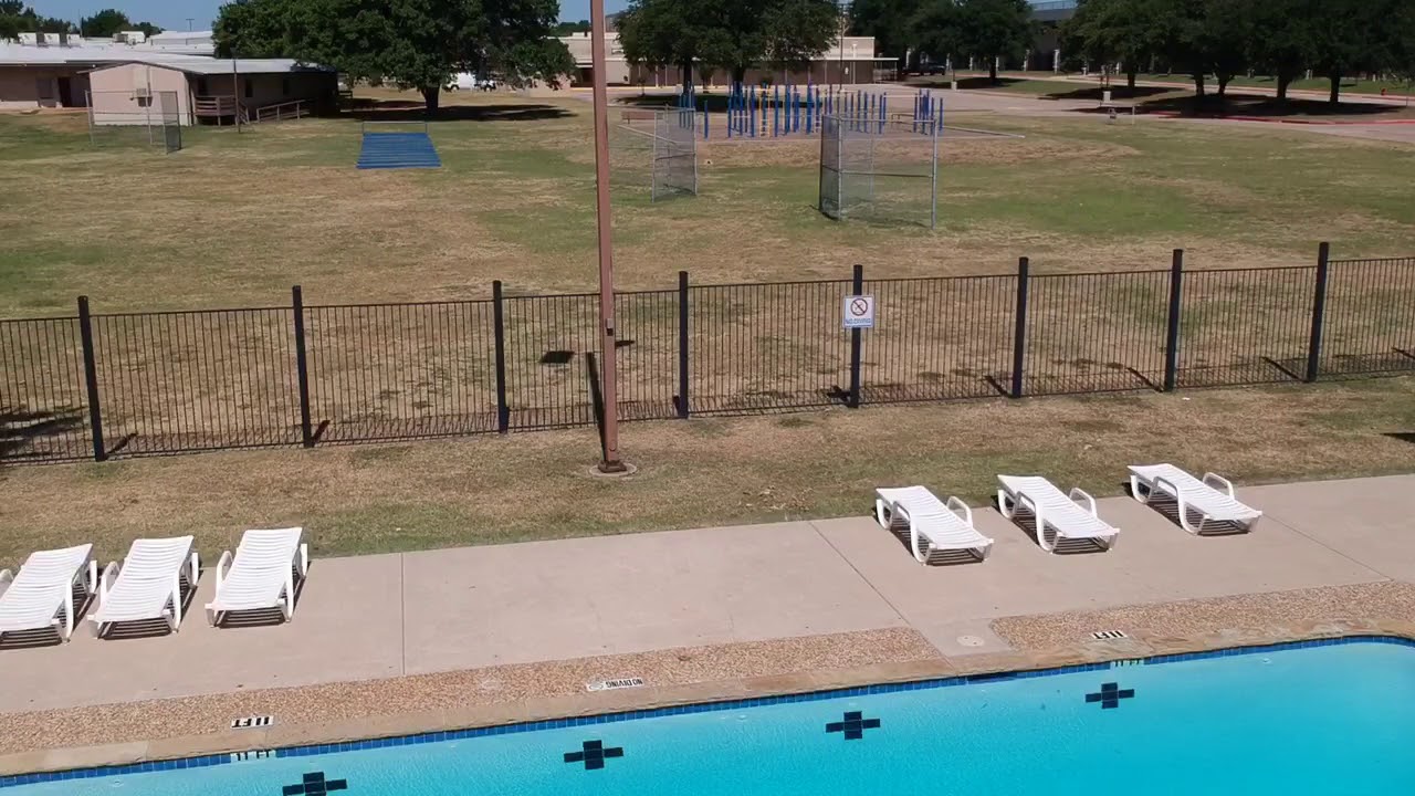 Roy Savage Pool Bedford Texas Drone - YouTube