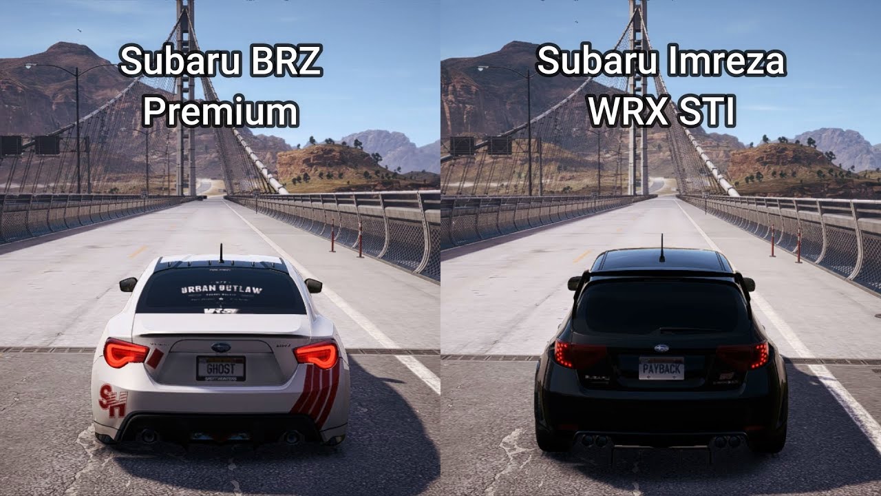 NFS Payback - Subaru BRZ Premium vs Subaru Imreza WRX STI - Drag Race ...