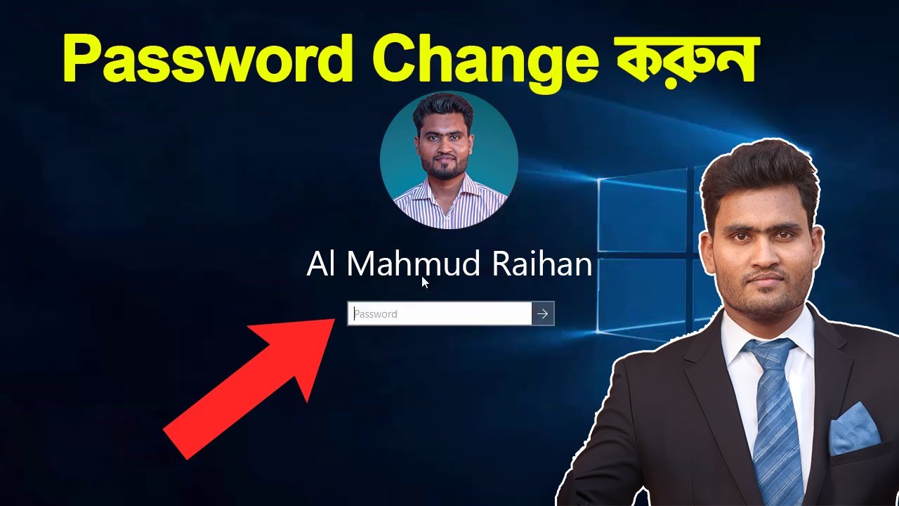 How to Change User Password in Windows 10 Laptop/Computer or PC - YouTube