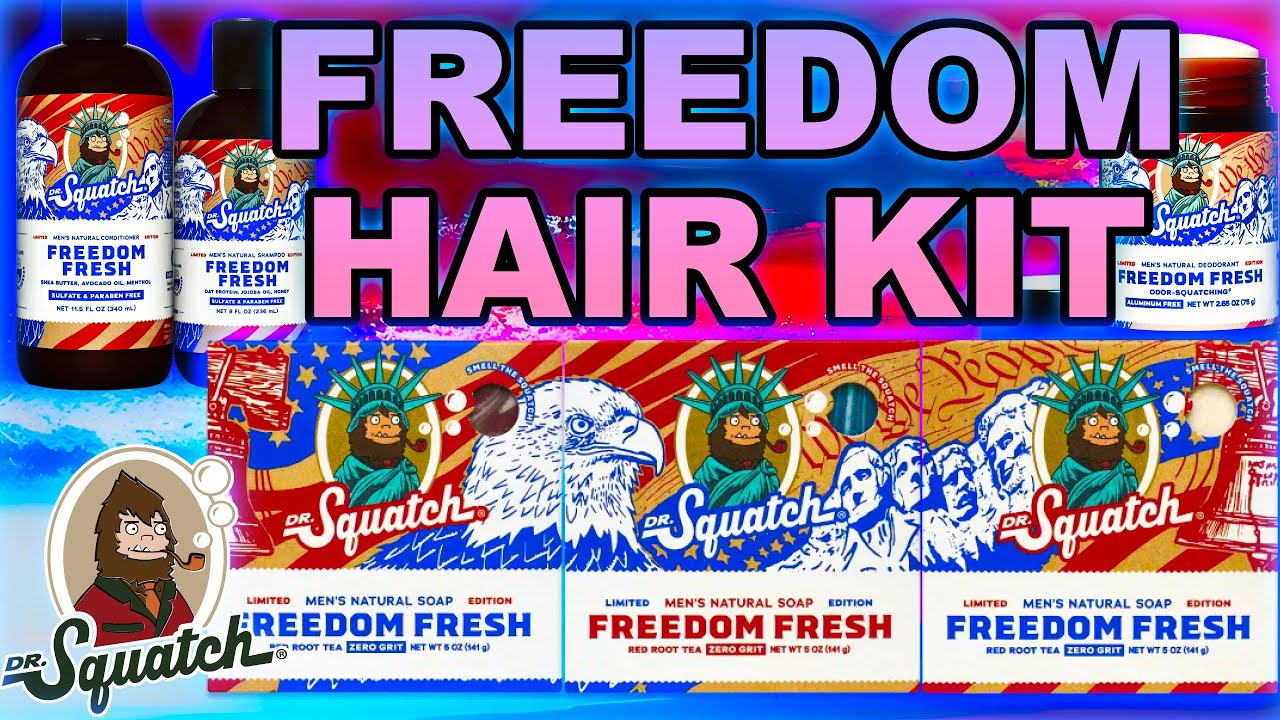 FREEDOM FRESH RETURNS | New Design + HAIR KIT | Dr. Squatch 4th of July ...