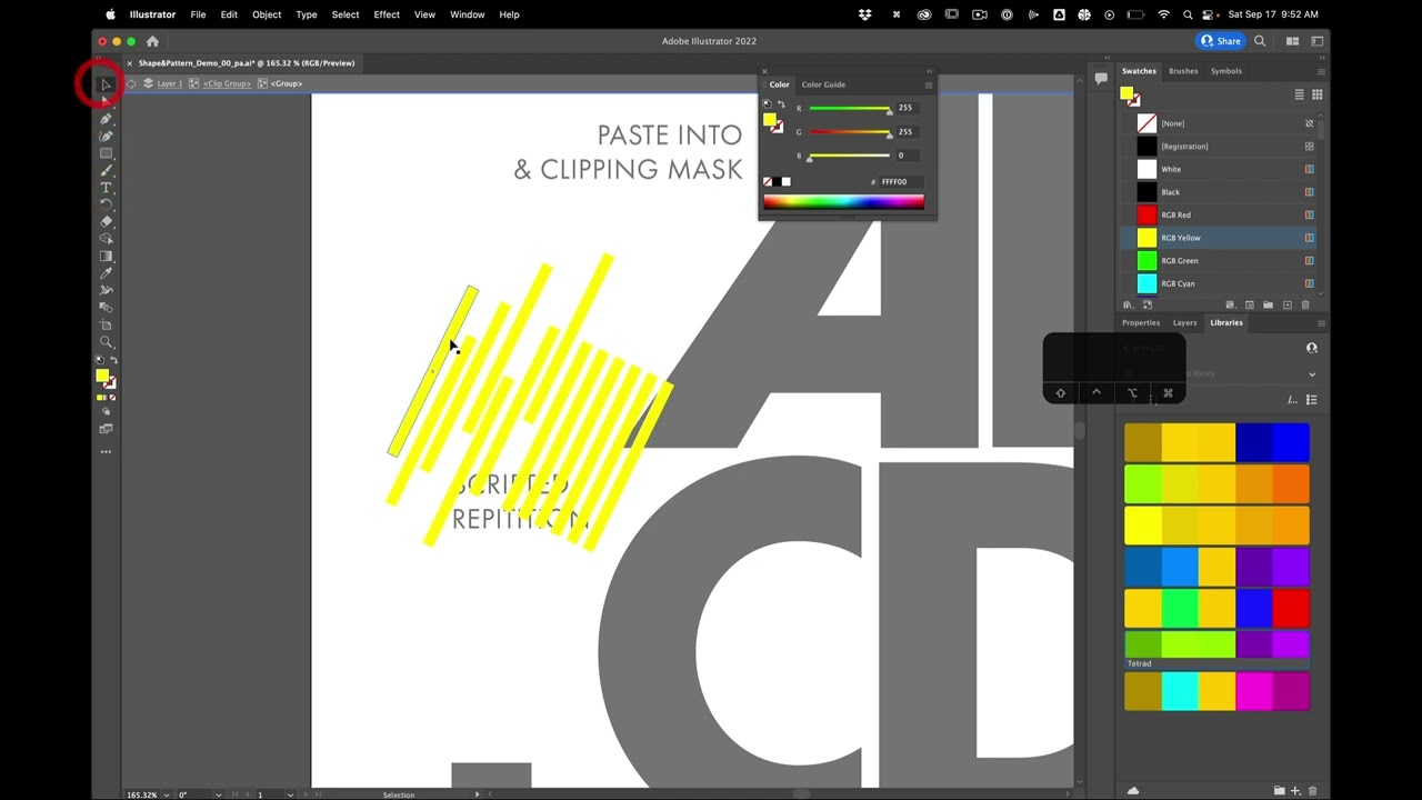 3C 2 — Masking in Illustrator - YouTube