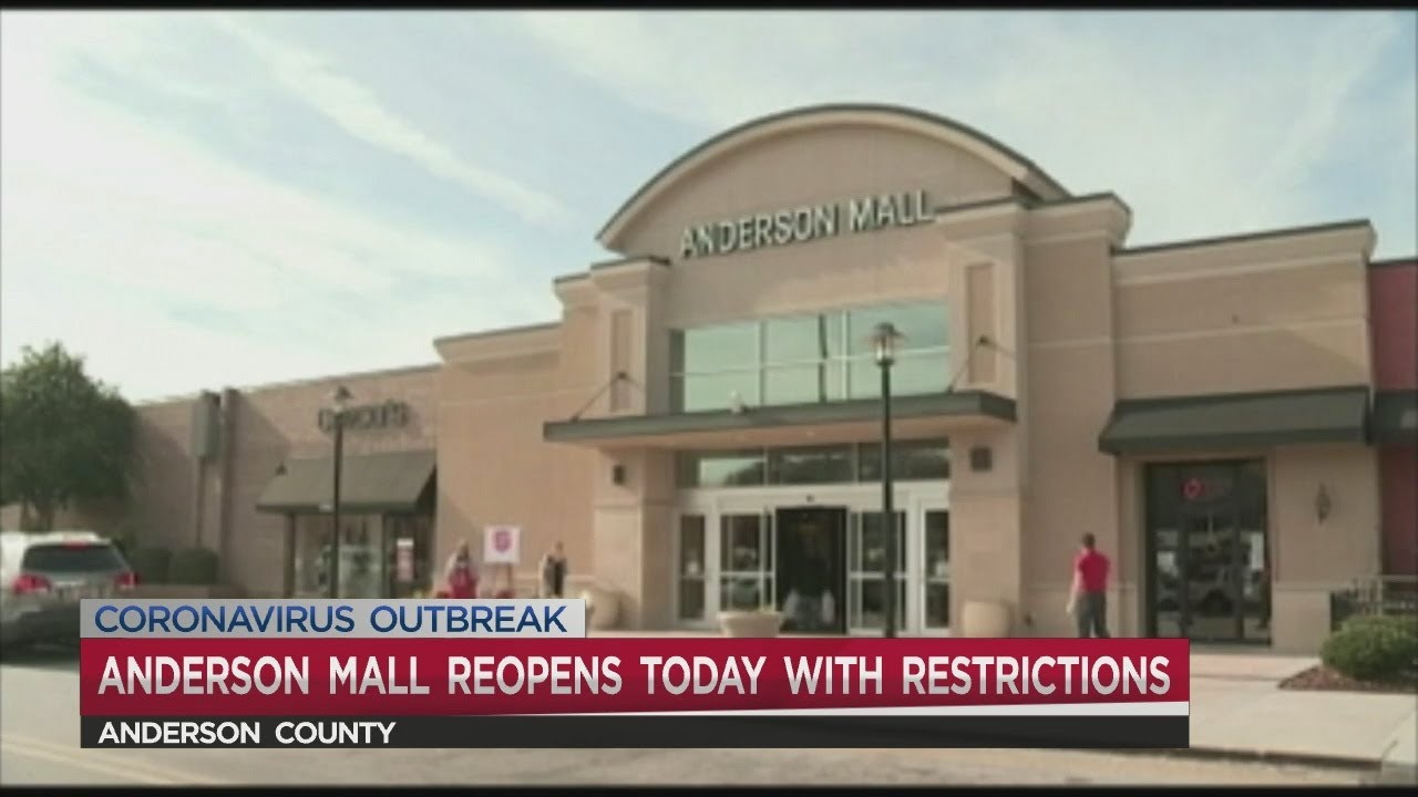 Anderson Mall reopens with social distancing guidelines - YouTube
