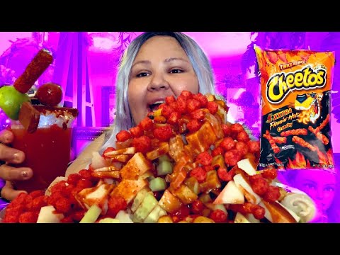 XXTRA Hot Cheetos Locos tower with Spicy Lollipop Drink Cocktail ...