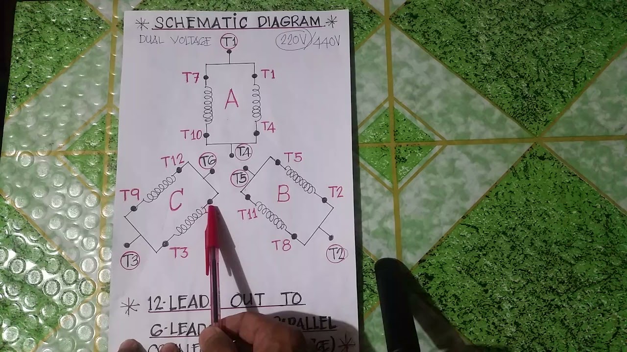 PART-1,CONVERSION-12LEADS OUT TO 6-LEADS OUT WYE-DELTA LOW VOLTAGE ...