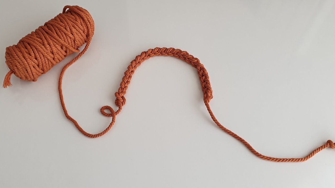 Tığ kullanmadan el ile kordon yapımı - YouTube