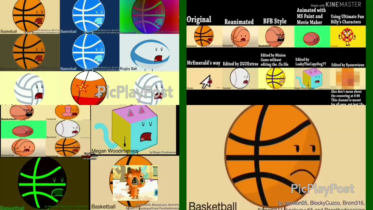 BFDI Auditions Quadparison 2 - YouTube