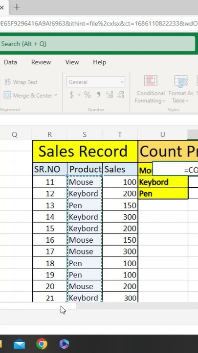 Countif Formula Use in Excel👍| Tricks Video | #excel #countif - YouTube
