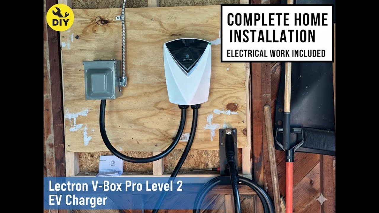 Lectron V-Box Pro Level 2 EV Charger - Complete Home Installation with ...