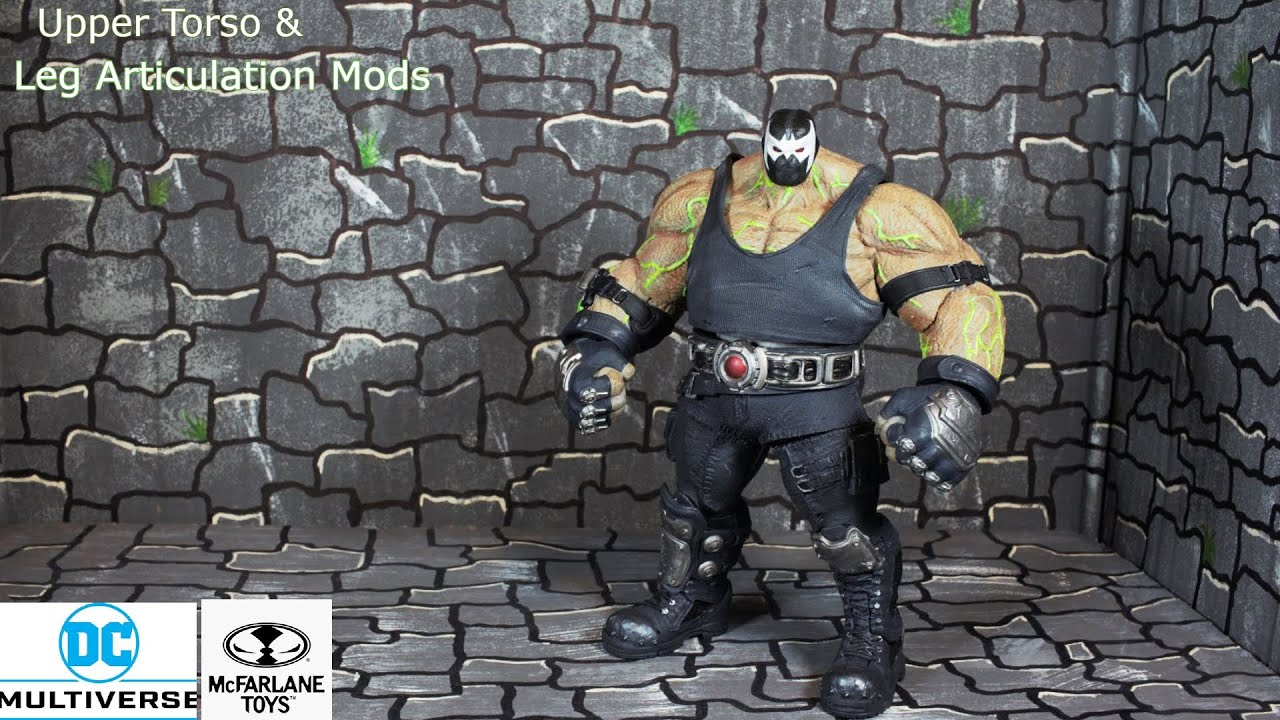 MCFARLANE TOYS CUSTOM BANE BAF Articulation Mods Review - YouTube