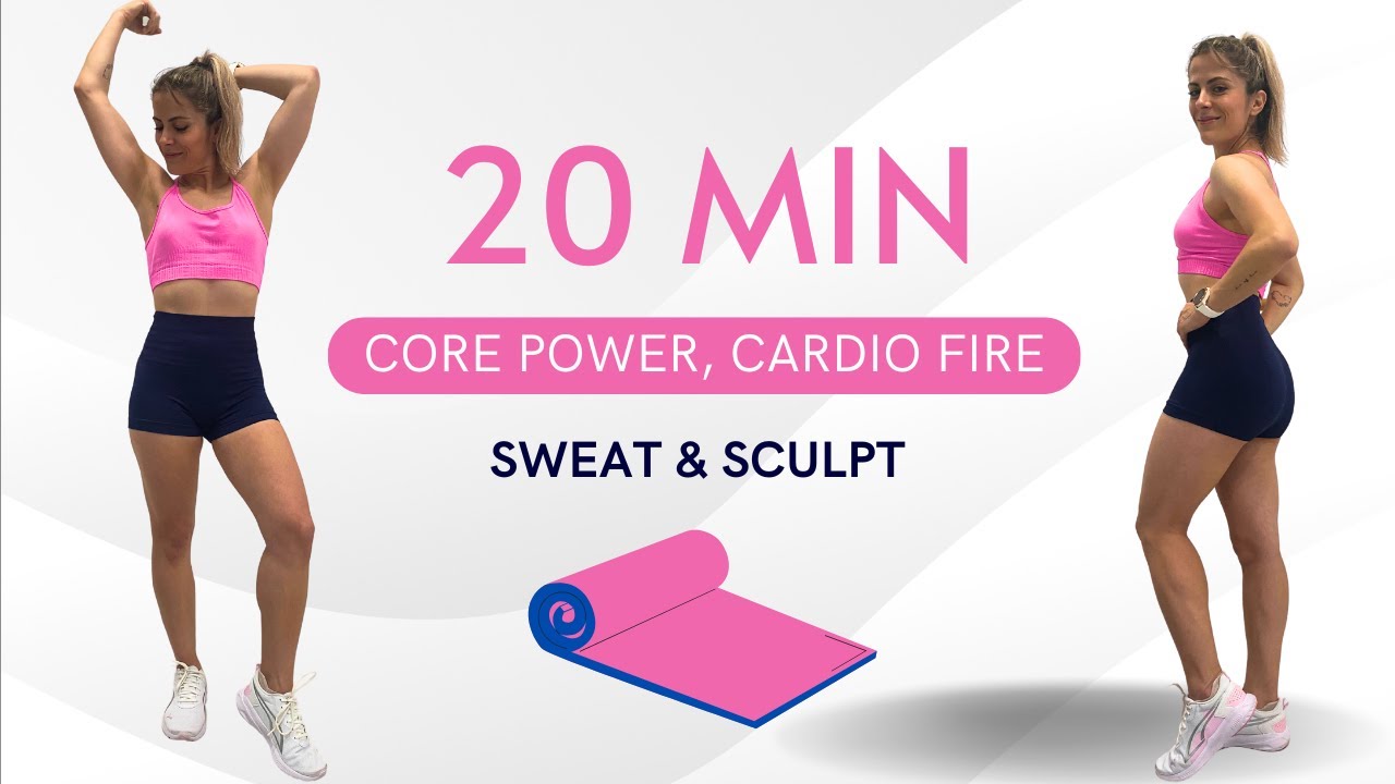 20 Min Cardio & Core Blast: Intense Workout! - YouTube