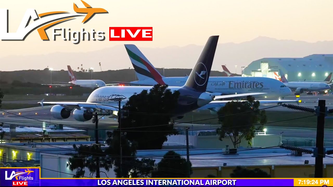 🔴LIVE STRONG WINDS at LAX Airport | LAX LIVE | LAX Plane Spotting - YouTube