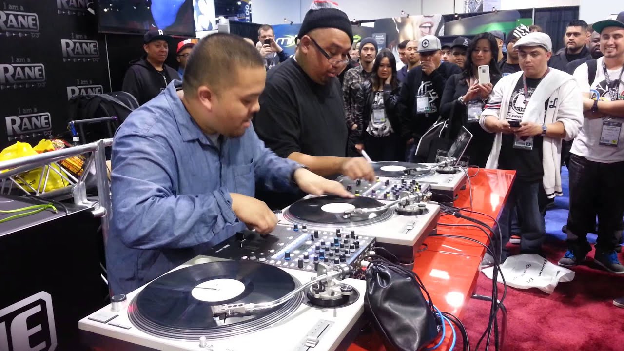 Rhettmatic & Shortkut of The Beat Junkies At NAMM 2013 Rane 62 DJ ...