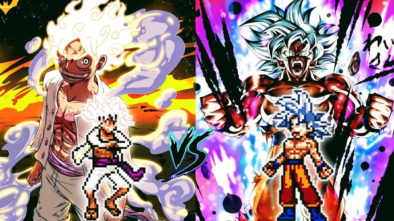OMG | Luffy Gear 5 V2 OP(New) VS Goku MUI in Jump Force Mugen - YouTube