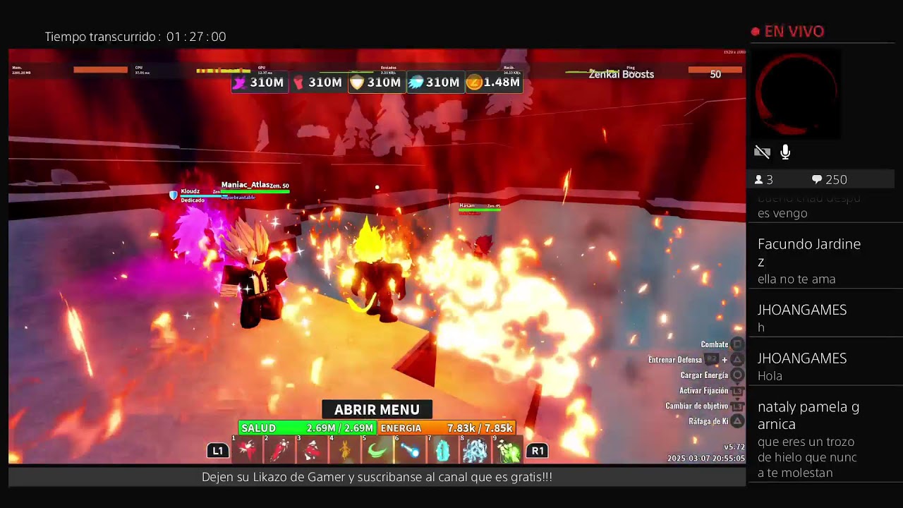 Directo jugando DBR en Roblox durante toda la noche con Foxy Gamer490XD ...