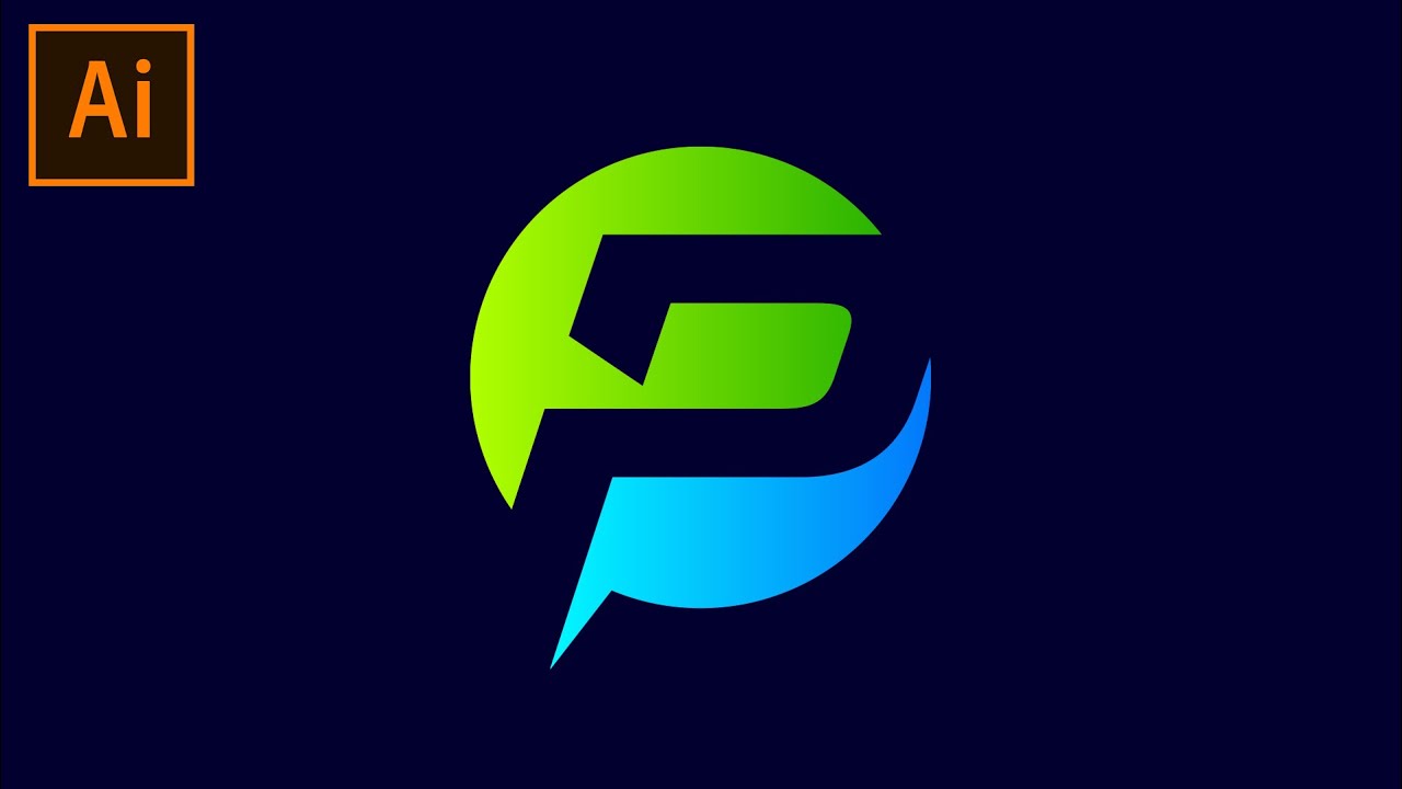 Letter P Logo Design - Adobe Illustrator Logo Design Tutorial - YouTube