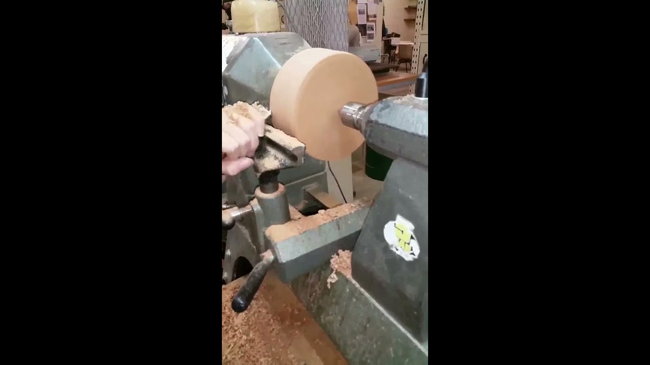 Wood Turning Club - first go at an offset bowl - YouTube
