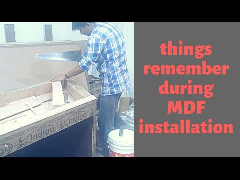 MDF installation on site - YouTube